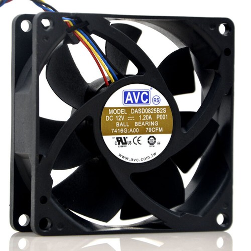 1PC 4-wire Server Chassis Fan DASD0825B2S 12V 1.20A 8025 8cm | eBay