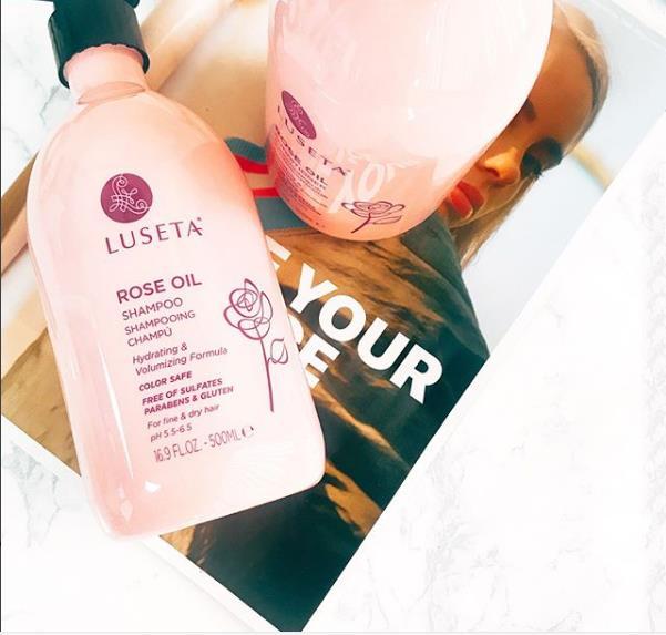 Luseta Rose Oil 16oz Set Natural Sulfate Free Formula For Fine & Dry ...