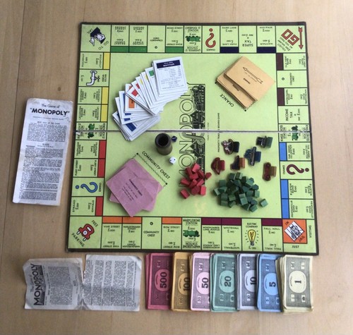 Vintage Monopoly Board Game Waddingtons | eBay