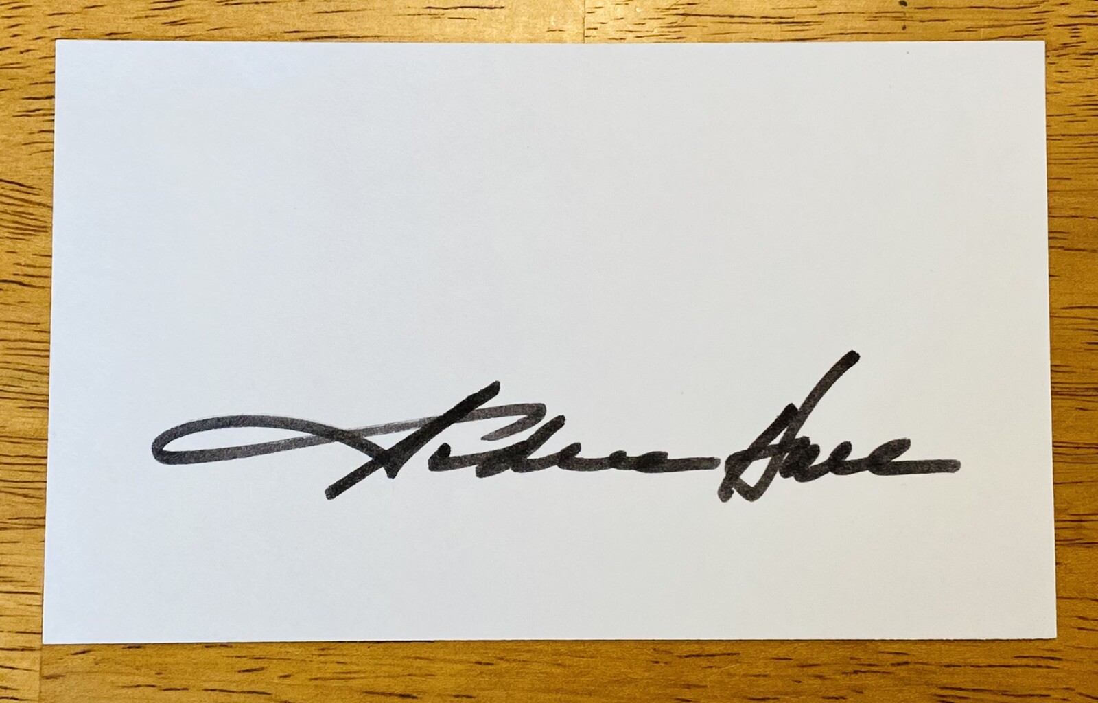 Andrea Hall Gengler Signed Autographed 3x5 Index Card Days Of Our Lives ...