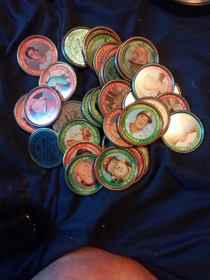 1971 Topps Wax Pack Insert Coins Baseball (34) | eBay