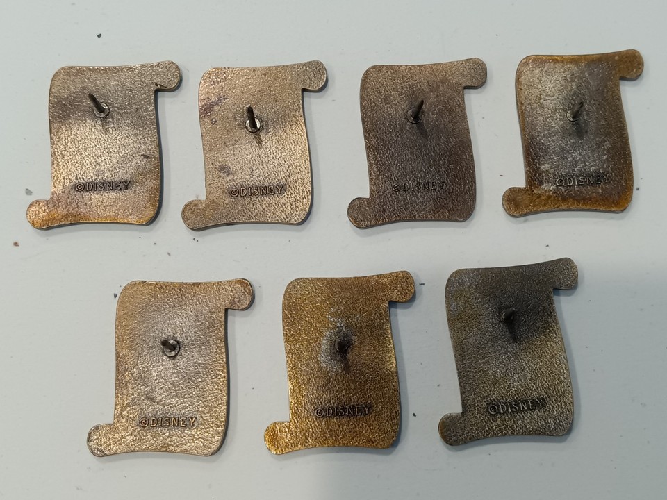 Walt Disney Vintage Scroll Pins "Famous Walt Quotes" - (Full Set of 15 ...