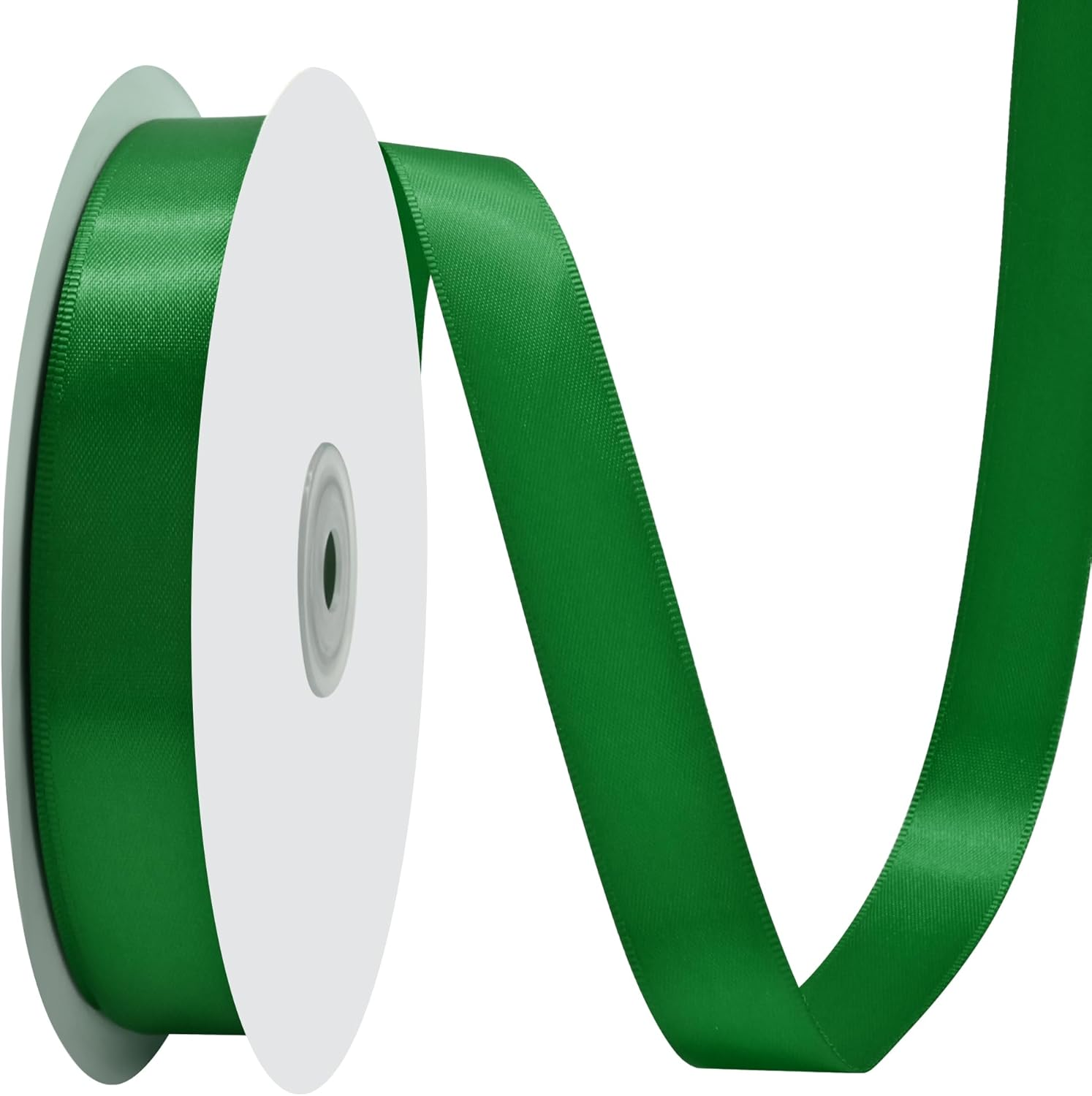 Forest Green Satin Ribbon 3/4" X 50 Yards Solid Color Double Faced ...