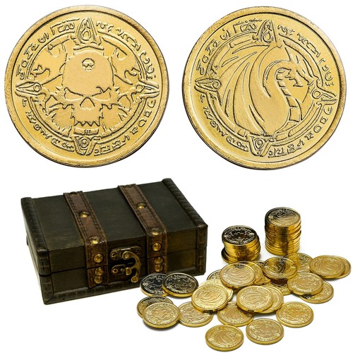 Metal Pirate Coins, 50 Pieces Lots of Toys Gold Coins for Board,for DND ...