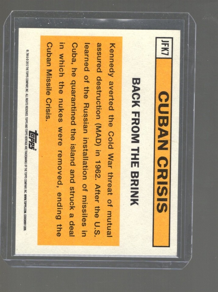 2012 Topps Heritage "The JFK Story" JFK-7 | eBay