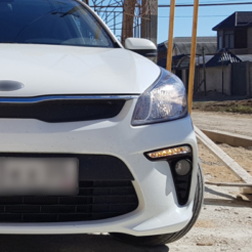 Fit for 2017-2018 Kia K2 Rio DRL Daytime Running Front Fog Light W ...