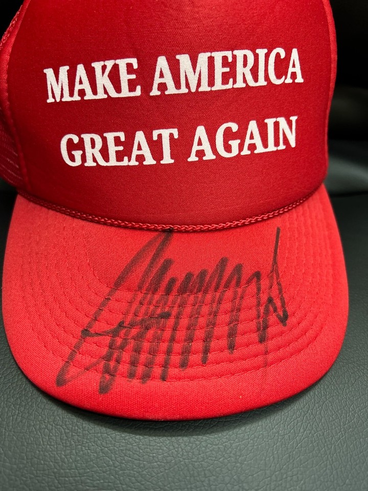 Donald Trump Signed "Make America Great Again" Hat MAGA | eBay