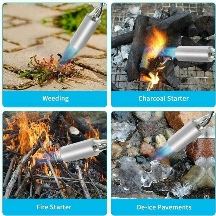 Portable Propane Weed Torch Fire Starter Ice Melter Burner Kit with 79 ...