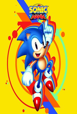 Sonic Mania SEGA Video Game Poster Print T160 | eBay UK