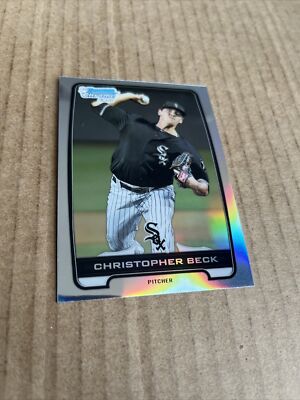 2012 Bowman Chrome REFRACTOR Christopher Beck RC #BDPP101 White Sox ...