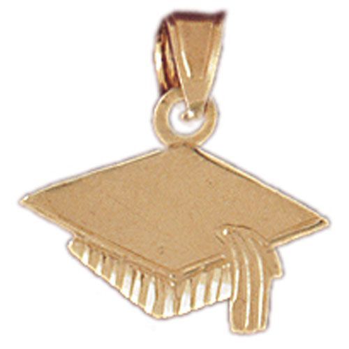 Graduation Hat Charm Pendant 14k Gold | eBay