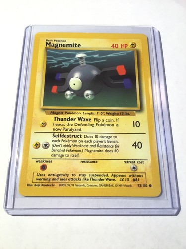 MAGNEMITE - Base Set - 53/102 - Common - Pokemon Card - Unlimited ...