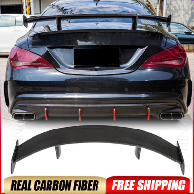 REAL Carbon Rear Trunk Spoiler Wing Lip For Benz W117 CLA250 200 CLA45 ...