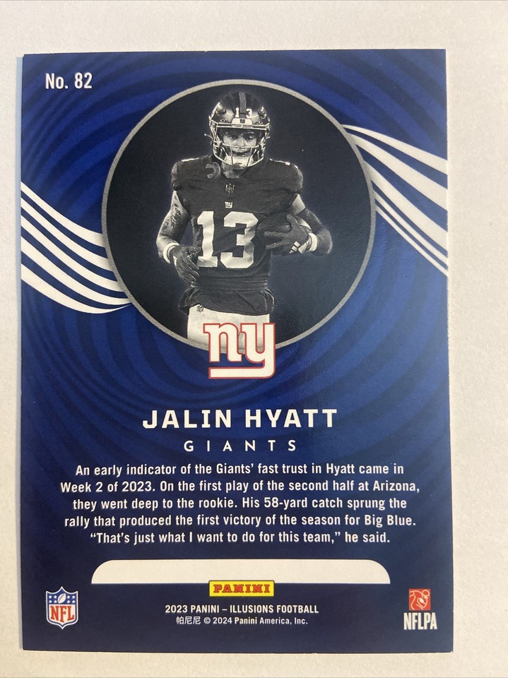 2023 Panini Illusions Jalin Hyatt Dots Trophy Collection RC SSP | eBay