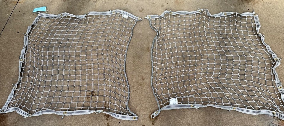 Sinco Pallet Rack nylon Safety Netting 48”x 99” split curtain with 24 ...