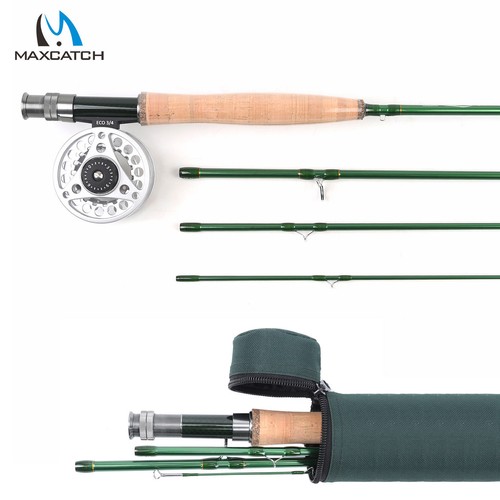 Maxcatch Fly Fishing Combo Kit 3-9WT Fast Action Carbon Fly Rod,Fly ...