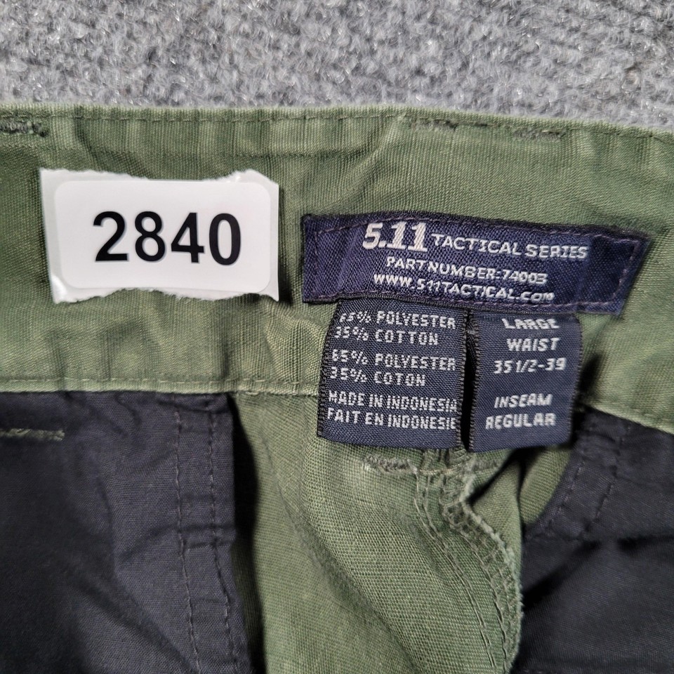 5.11 Tactical Series Pants Mens 36x30 Green Cargo Ripstop Workwear ...
