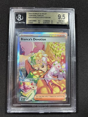 Pokemon TCG Temporal Forces - Bianca's Devotion 209/162 SIR - BGS 9.5 ...