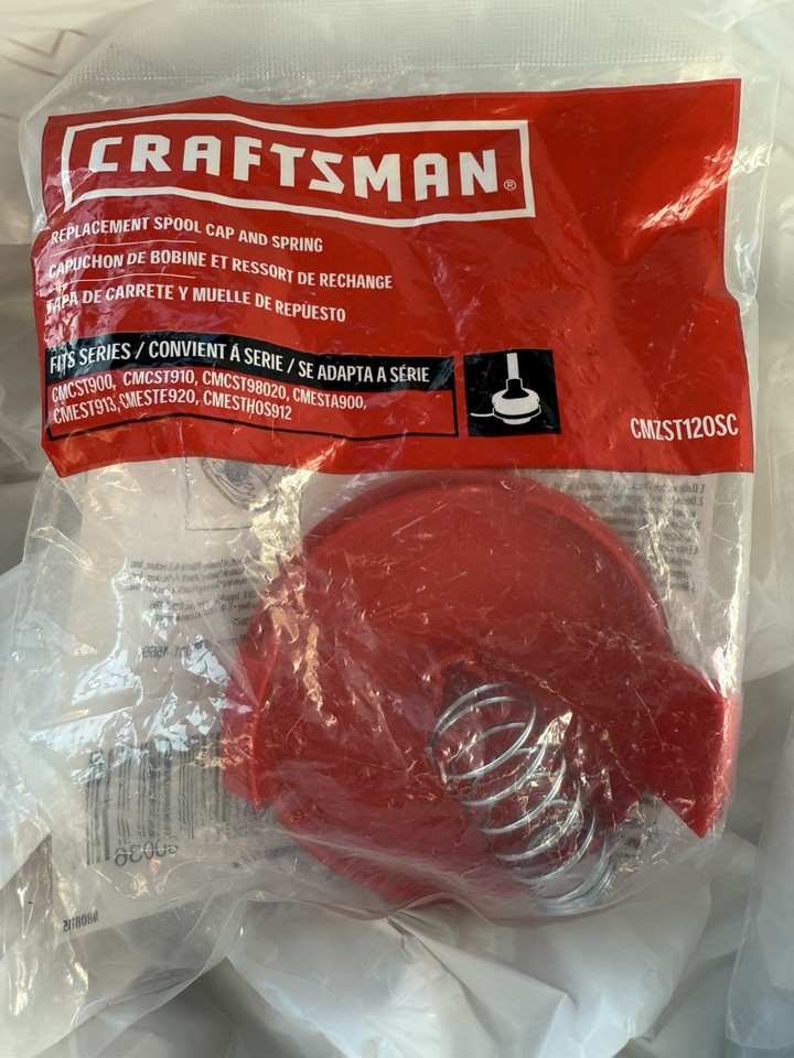 CRAFTSMAN String Trimmer Spool Cap And Spring CMZST120SC Genuine OEM G7 ...