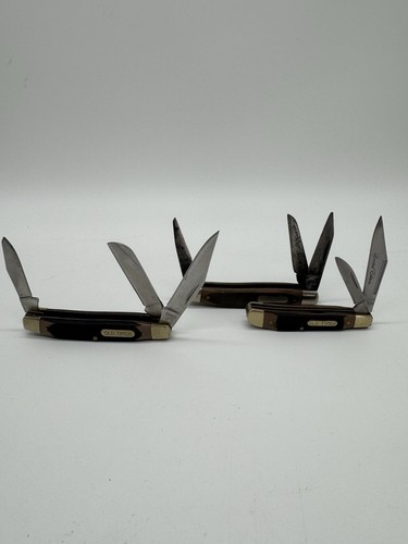 Lot Of 3 Schrade Old Timer pocket Knives 2(340T) & 720T | eBay
