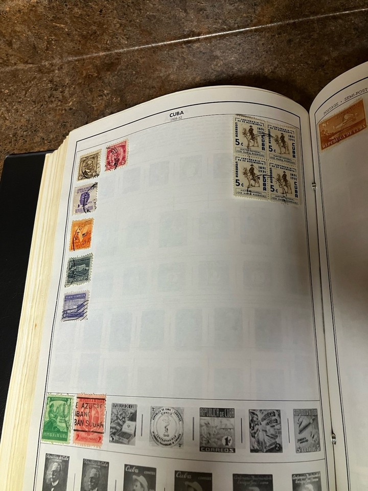 Standard World Stamp Album - Set Of 2 Copyright 1976 W/ 65 Packs Of ...