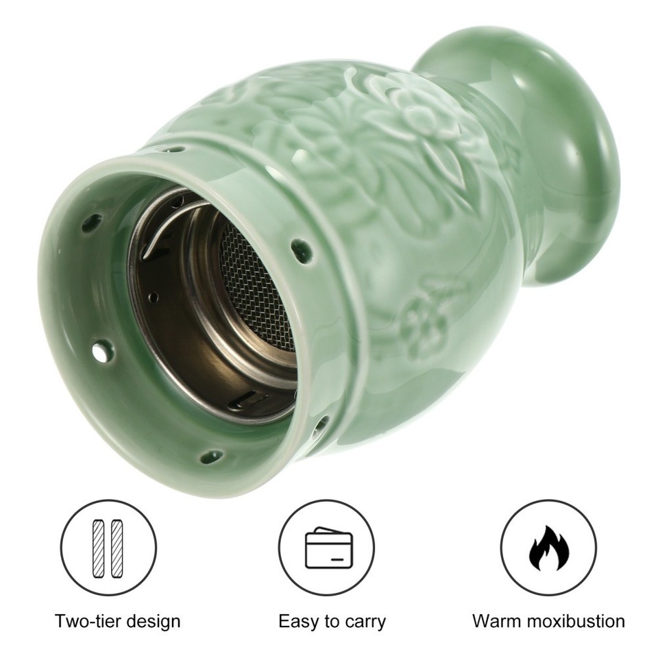 1Pc Moxibustion Pot Porcelain Moxibustion Box Cone Burning Tool ...