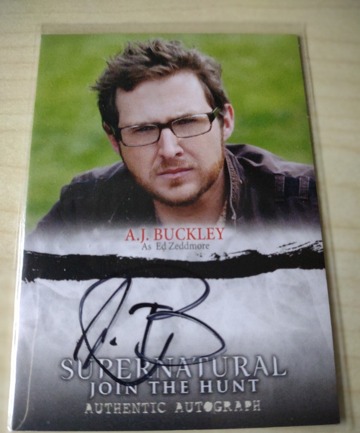 Supernatural season 4-6: A.J. Buckely Autograph As Ed Zeddmore A 1 1 ...