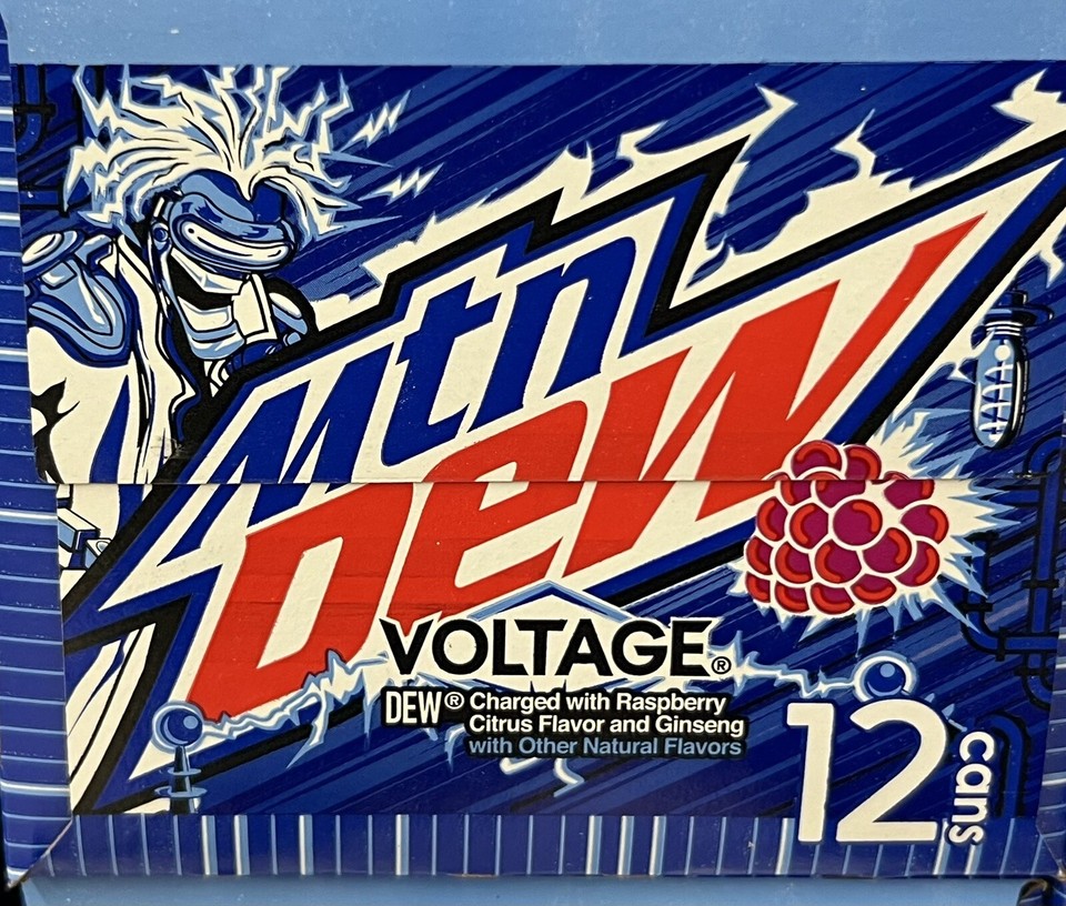 Mountain Dew Voltage Raspberry Citrus Ginseng Soda 12 Pack Mtn Dew | eBay