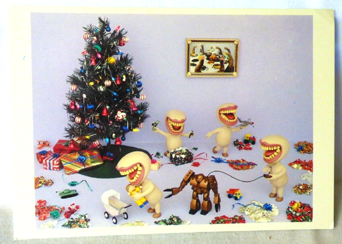 Vintage 1985 Comic Postcard CHRISTMAS by Jim Haberman Arlington MAss | eBay