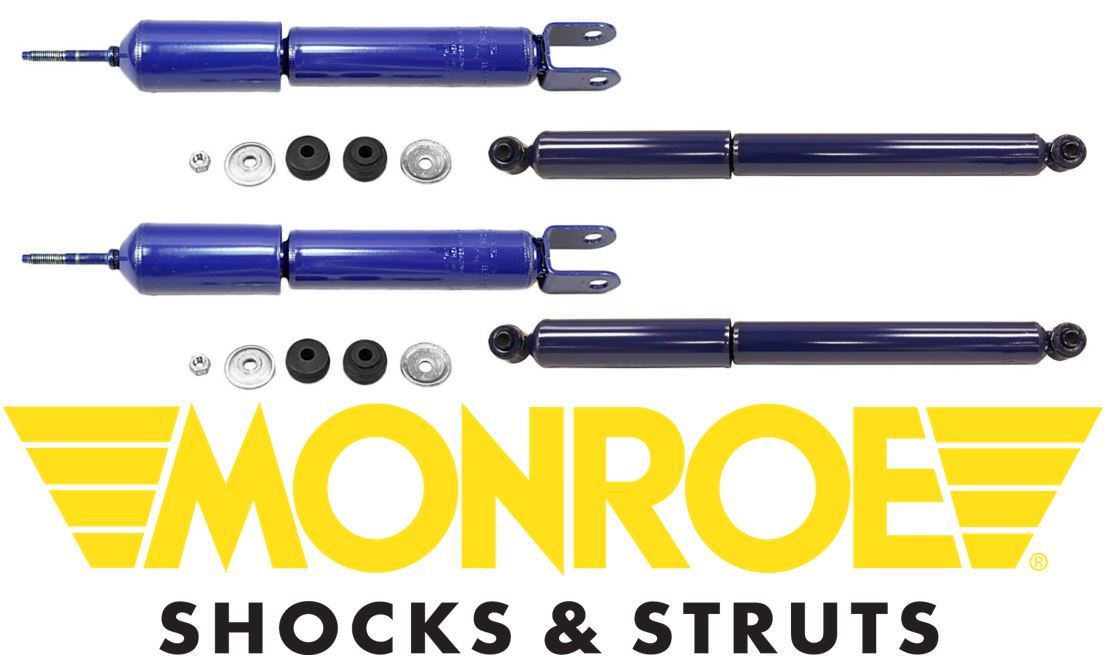Monroe Front & Rear Shock Absorbers Set of 4 For Chevy Silverado GMC ...