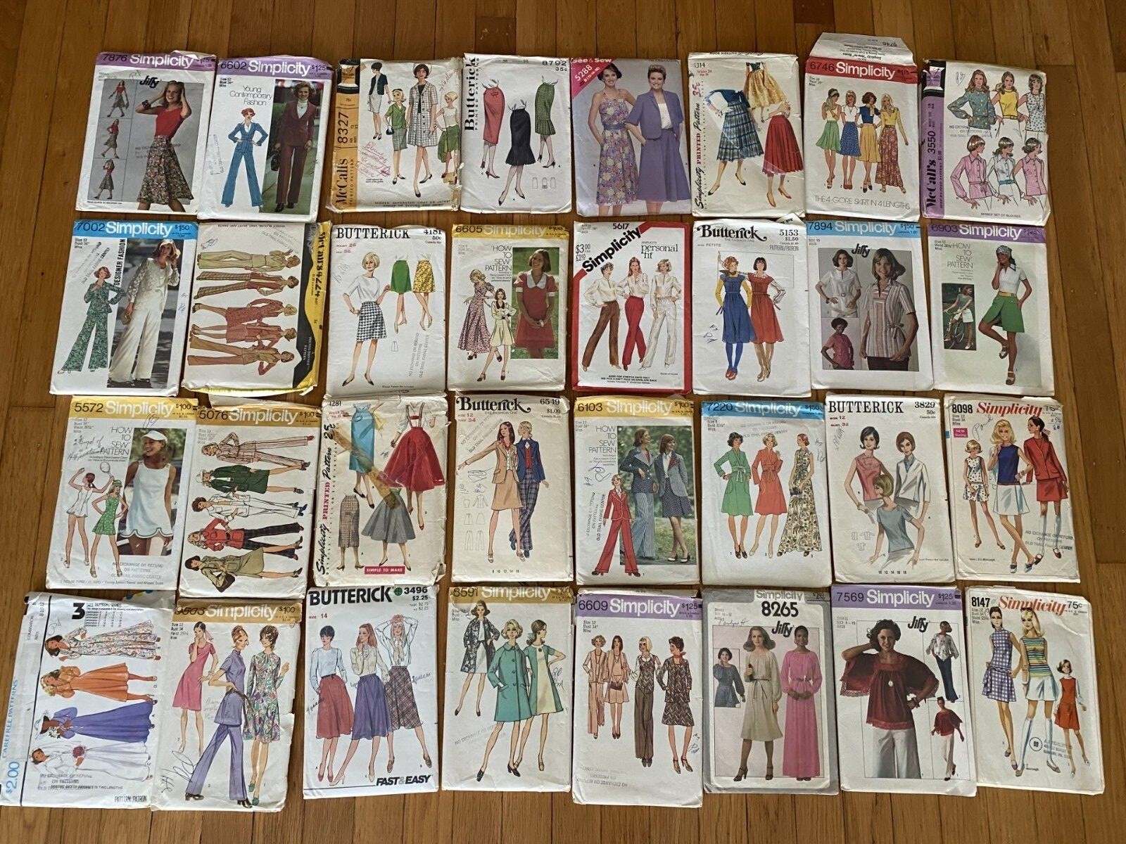 VTG Simplicity Butterick McCall's Carefree Women's Clothing Sewing ...