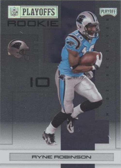 2007 Playoff NFL Playoffs - Rookie Ryne Robinson #172 Silver Metalized ...