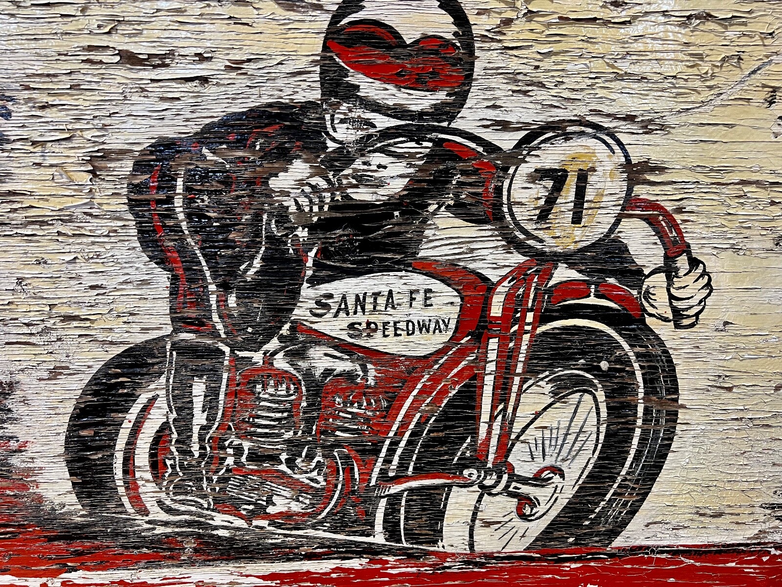 Santa Fe Speedway Circa 1950's Vintage Wooden Sign, Original and ...
