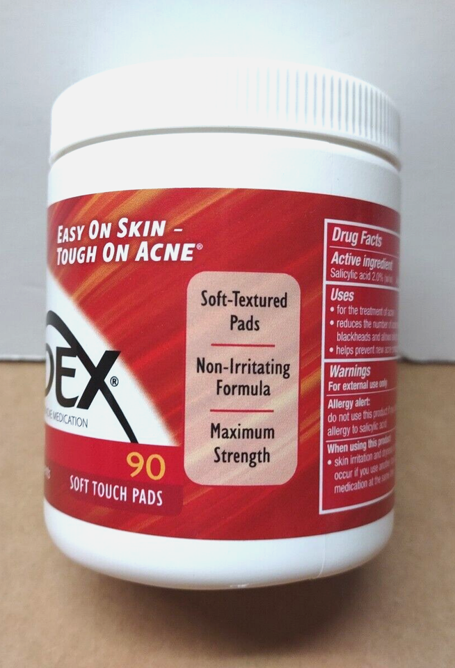 Stridex Maximum Acne Pads Alcohol Free 90ct NEW Soft Touch Treatment ...