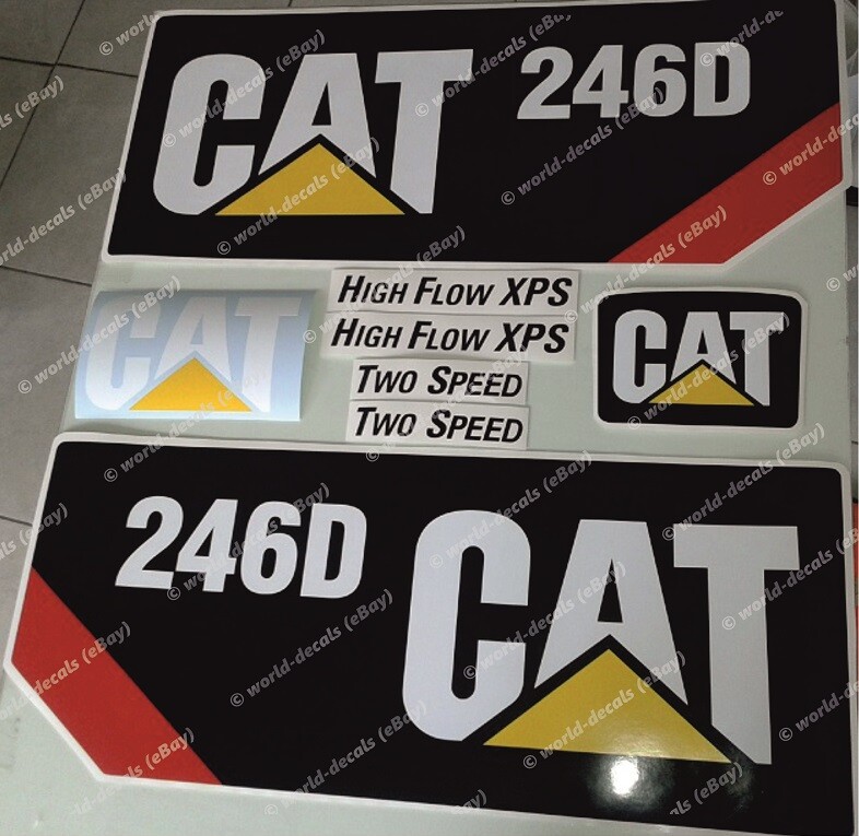 246D STICKER SET SKID STEER CATERPILLAR CAT DECAL KIT 246 LOADER | eBay