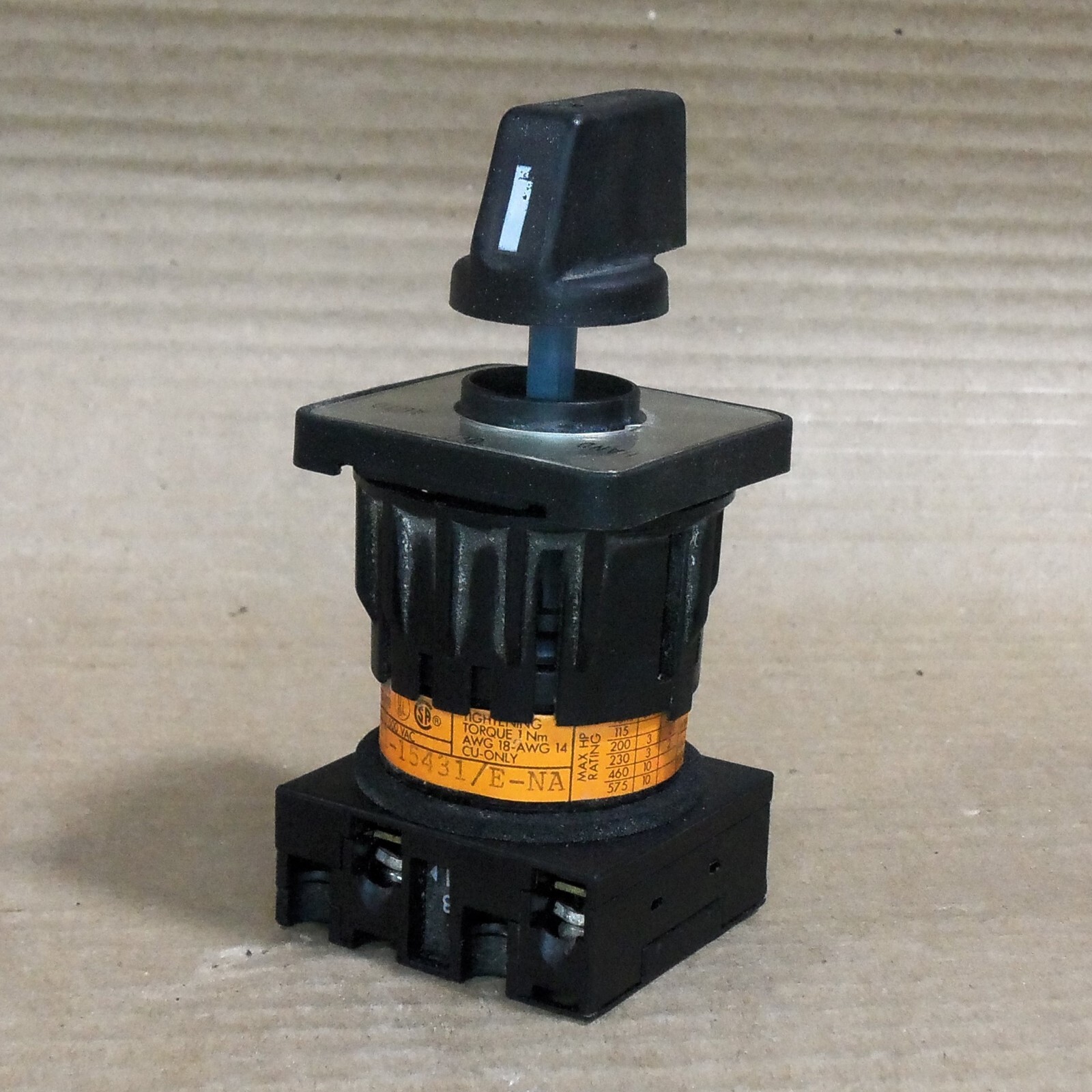 KLOCKNER MOELLER T0-1-15431/E-NA ROTARY CAM HOA CONTROL SWITCH 380V 16A ...