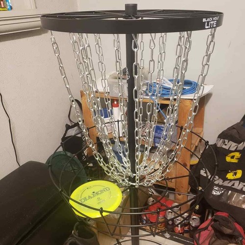 MVP Disc Sports Black Hole Lite 24-chain Disc Golf Basket for sale ...