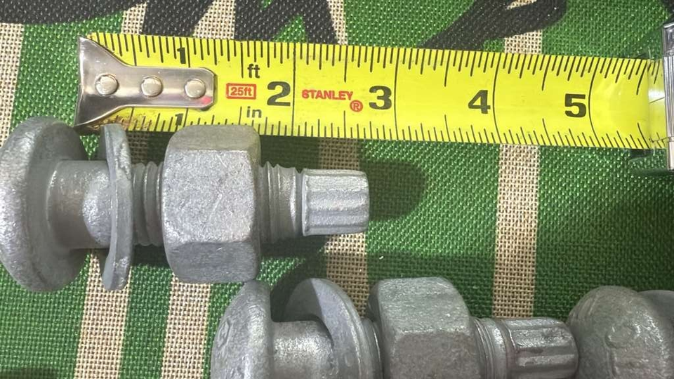 Tension Control Bolts A325TC 3/4" x 2.5” w/ washer and bolt - LOT OF 12 ...