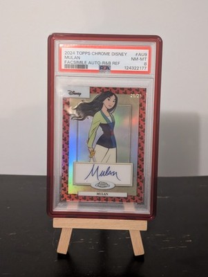 2024 Topps Chrome Mulan Disney Signature R&B Mickey Print /28 PSA 8 | eBay