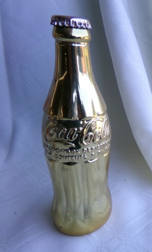 Vintage Gold Color Coke Coca Cola Bottle Take a LOOK !!!!!!!! | eBay