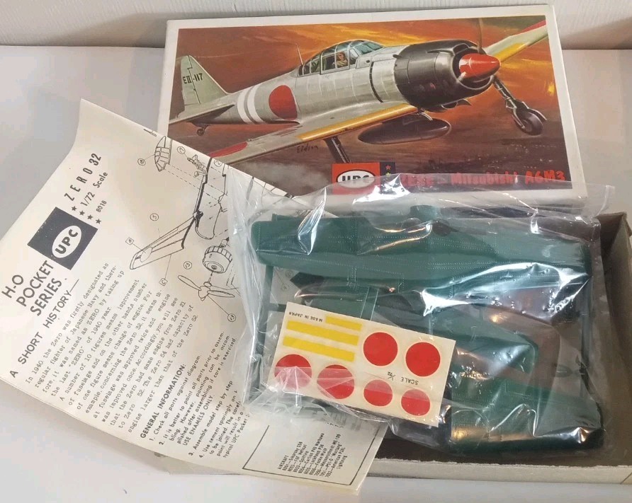 UPC Lot Of 3 Airplane Model Kits 1/72 Zero Zeke Frank CS | eBay