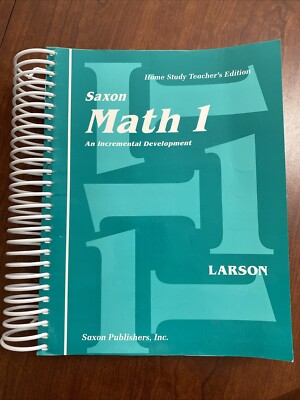 Saxon Math 1 Home Study Teacher’s Edition Grade 1 Larson Homeschool | eBay