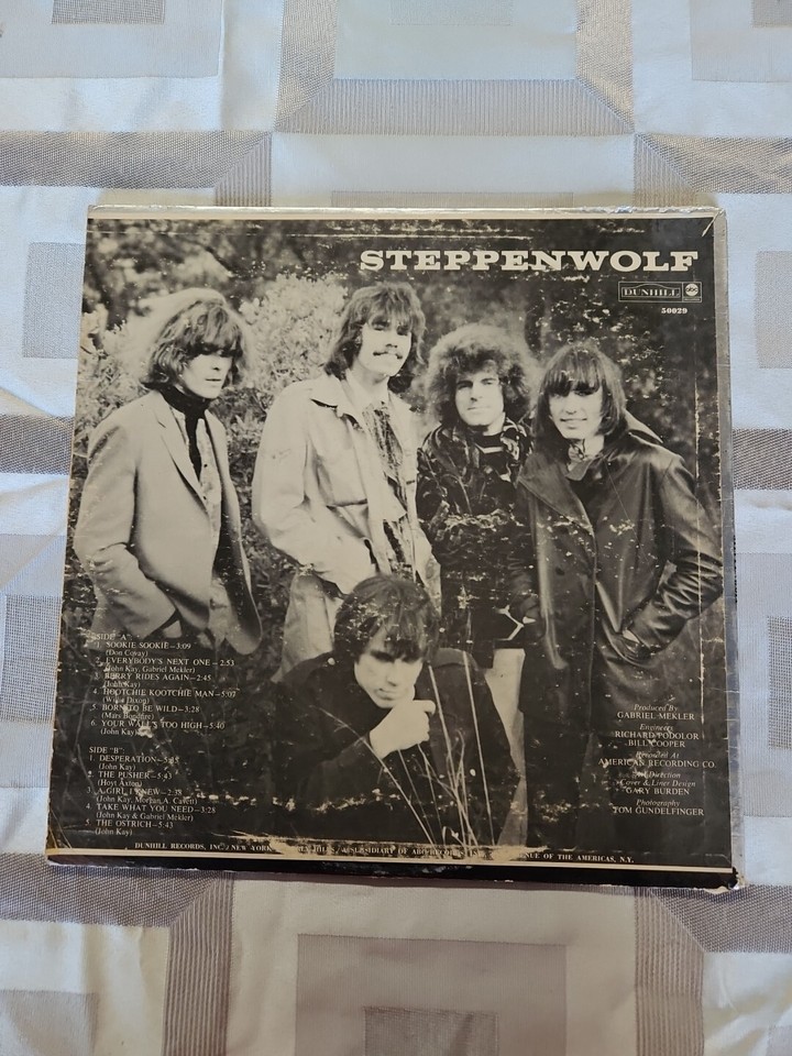 Vinyl Steppenwolf Album Lp Debut Born To Be Wild Dunhill Abc Records ...