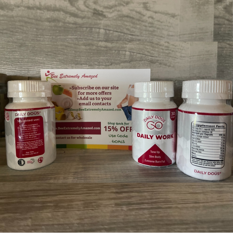 Daily Work Pills *** Brand New and Sealed *** by Daily Dous / Skinny 365 - USA | eBay