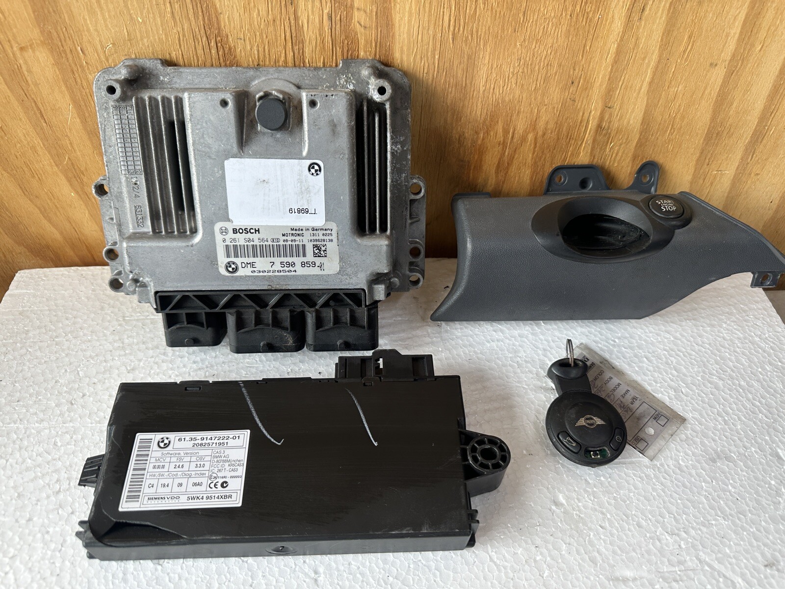 2007-2008-2009-2010 MINI COOPER BASE ENGINE COMPUTER COMPLET SET ECU ...