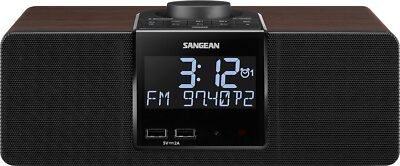 Sangean RCR-40 AM/FM-RDS(RBDS)/Bluetooth/AUX Digital Tuning Wooden ...