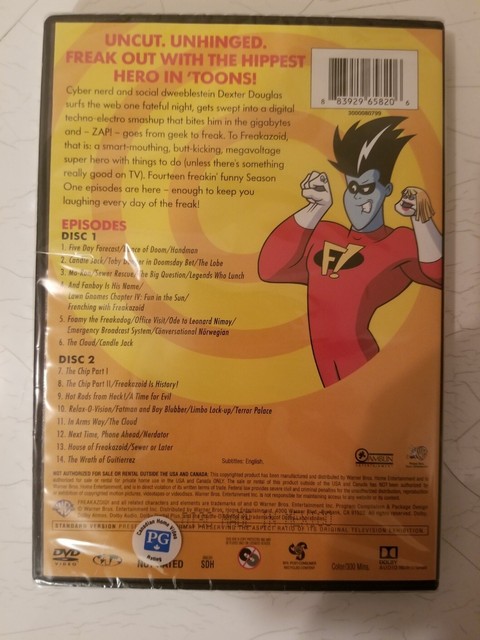Freakazoid Season 1 DVD 2 Disc Steven Spielberg for sale online | eBay