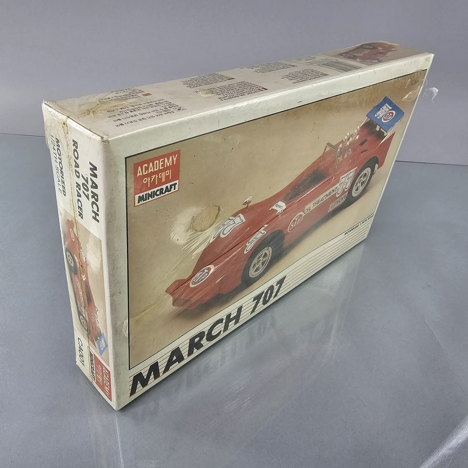 Academy Minicraft March 707 Motorized 1:24 Model Kit Can-Am Road Racer ...