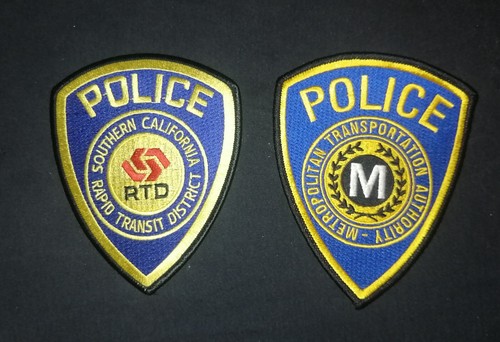 LOS ANGELES "RTD" and "METRO" TRANSPORTATION POLICE PATCH SET | eBay