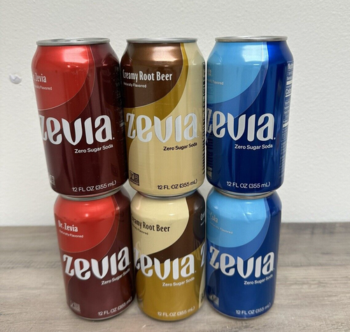 6PACK Zevia Zero Sugar, 0 Calorie, Caffeine-Free Soda Pop, Variety Pack ...